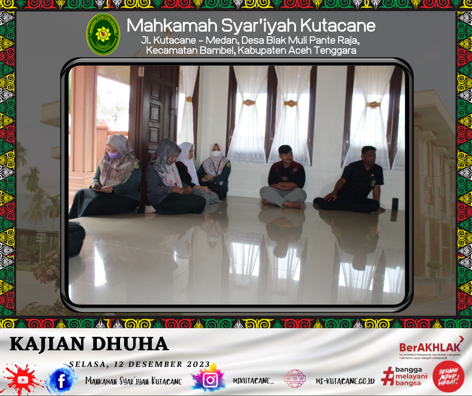 MS Kutacane - Kajian Dhuha, Mawardi: Jauhi sifat angkuh dan sombong ...