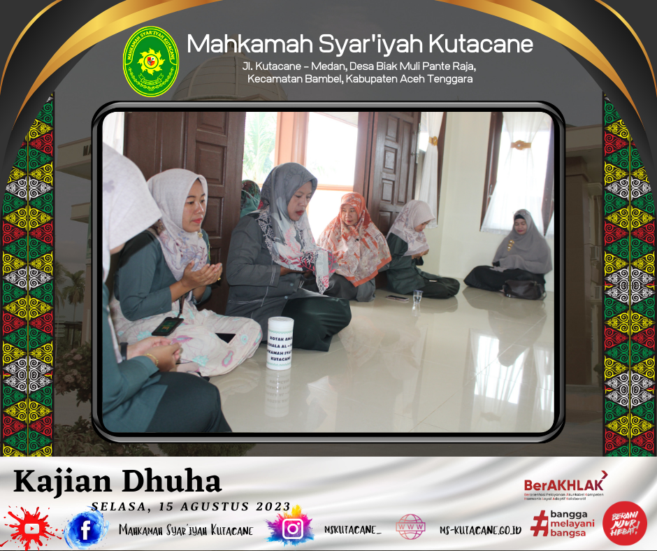 Kajian Dhuha, Sulyadi : 4 Ciri Ahli Surga dan 4 Ciri Ahli Neraka